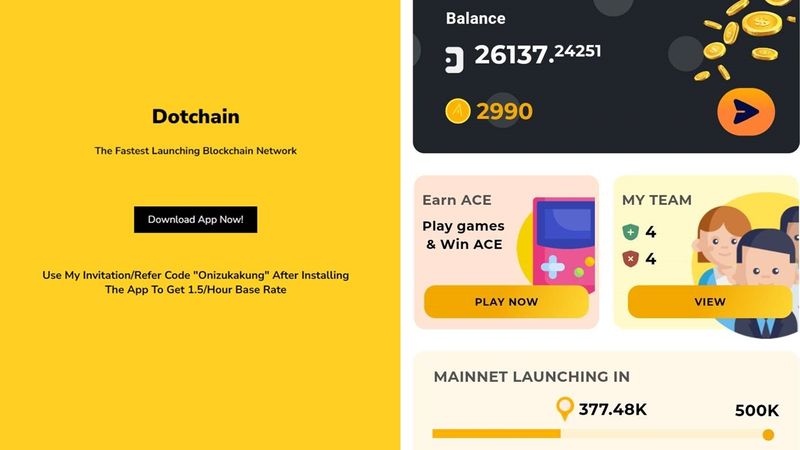 [อู๊ดคับ - OudKub] Airdrop/Miners : 45% ..ลงทุน0ดอลลาร์ 😊 Dotchain Dotchain, Launches a mining ...