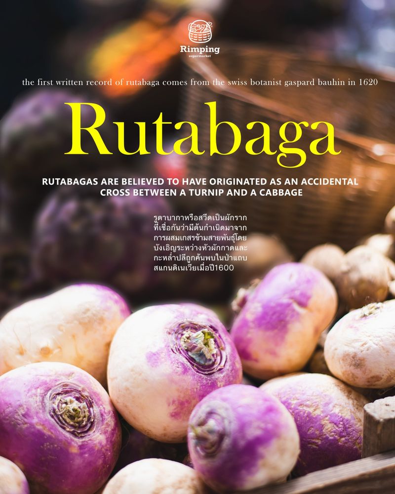 [Rimping Supermarket] ทำความรู้จัก Rutabaga (รูตาบากา) หรือ Swede (สวีด ...