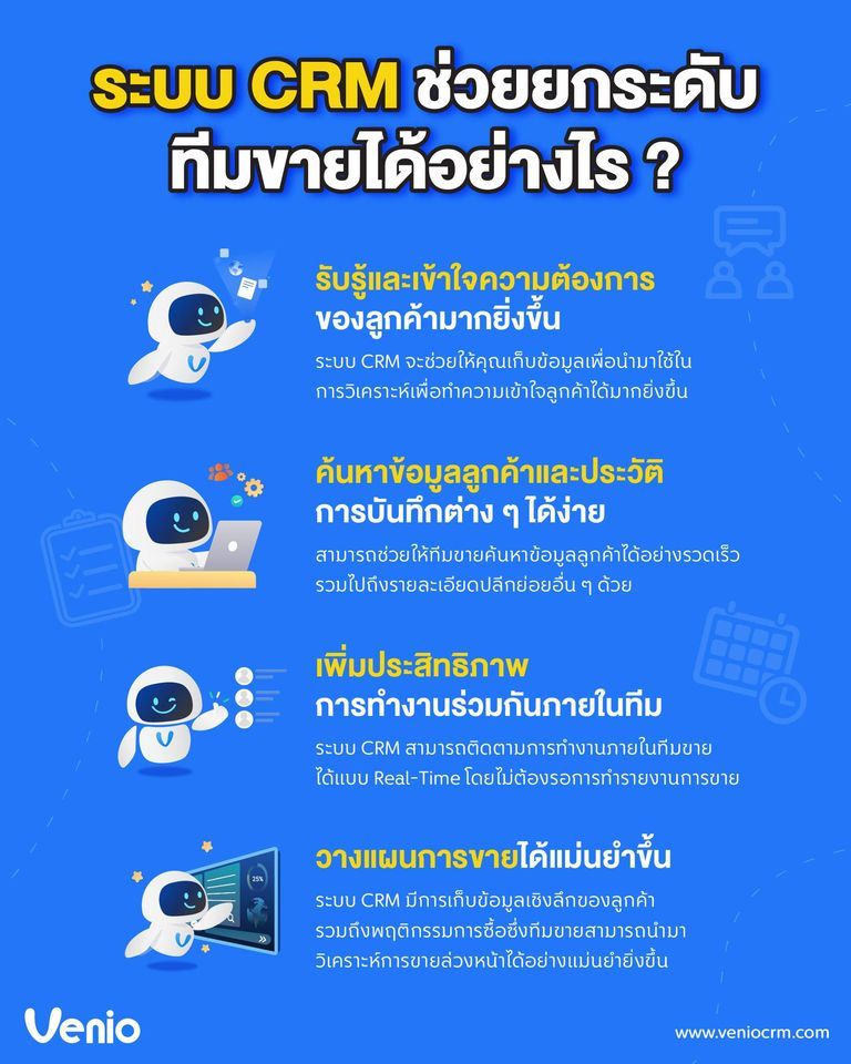 [Venio CRM] ระบบ CRM ช่วยยกระดับทีมขายได้อย่างไร⁉ รับรู้และเข้าใจความต้องการของลูกค้ามากยิ่งขึ้น ...