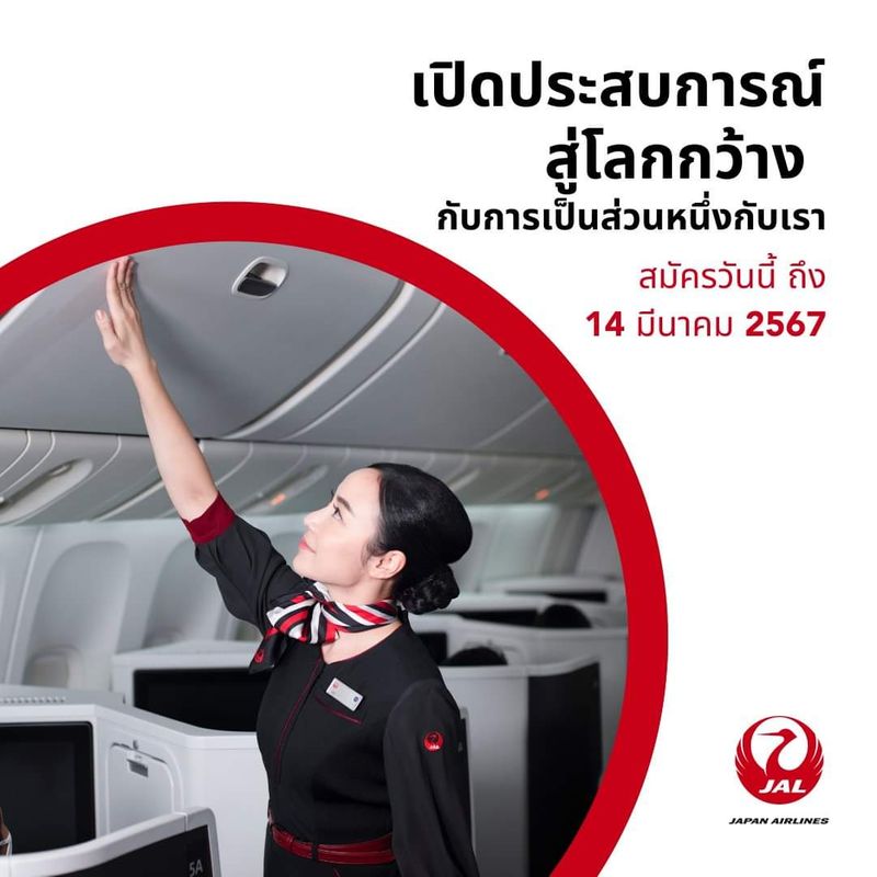 [Japanese is Fun สนุกกับภาษาญี่ปุ่น] ข้อดีของการเป็นลูกเรือ JAL Japan Airlines (JAL) เปิดรับ ...