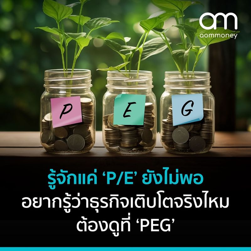 [aomMONEY] รู้จักแค่ 'P/E' ยังไม่พอ อยากรู้ว่าธุรกิจเติบโตจริงไหม ต้องดูที่ 'PEG' หลายคนอาจคุ้น ...