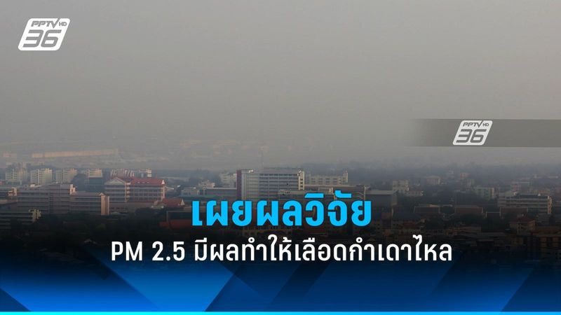 [PPTVHD36] ผลวิจัยพบ "ค่าฝุ่น PM 2.5" มีผลทำให้เลือดกำเดาไหล คณะแพทยศาสตร์ มช. เผยผลการวิจัย ชี้ ...