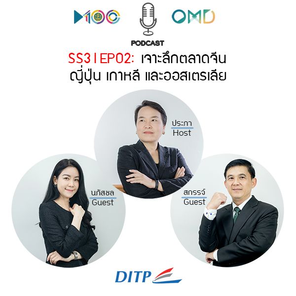 [เจาะตลาดการค้ากับ DITP] Podcast เจาะตลาดการค้ากับ DITP SS3 l EP02 เจาะลึกตลาดจีน ญี่ปุ่น เกาหลี ...