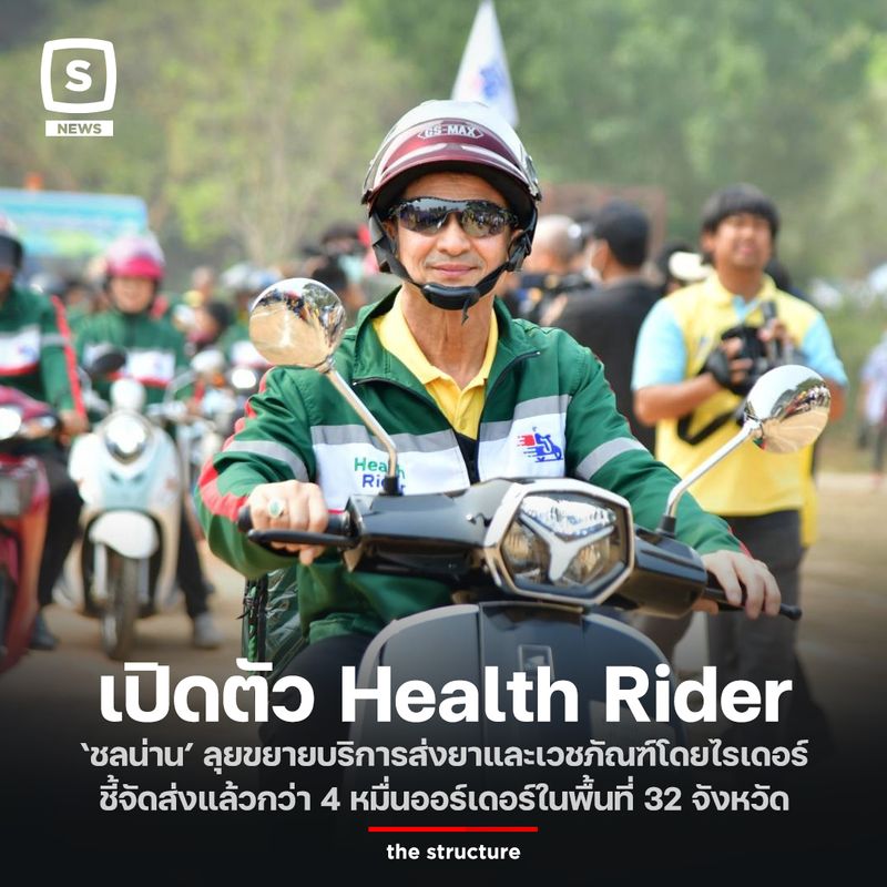 [The Structure] เปิดตัว Health Rider 'ชลน่าน’ ลุยขยายบริการส่งยาและ ...