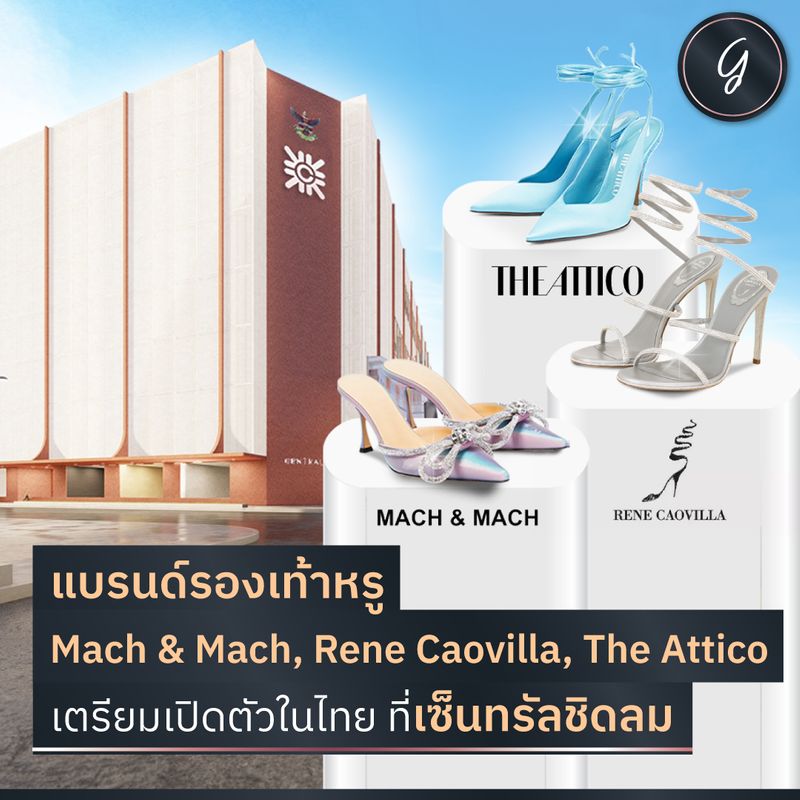 [ลงทุนเกิร์ล] แบรนด์รองเท้าหรู Mach & Mach, Rene Caovilla, The Attico ...