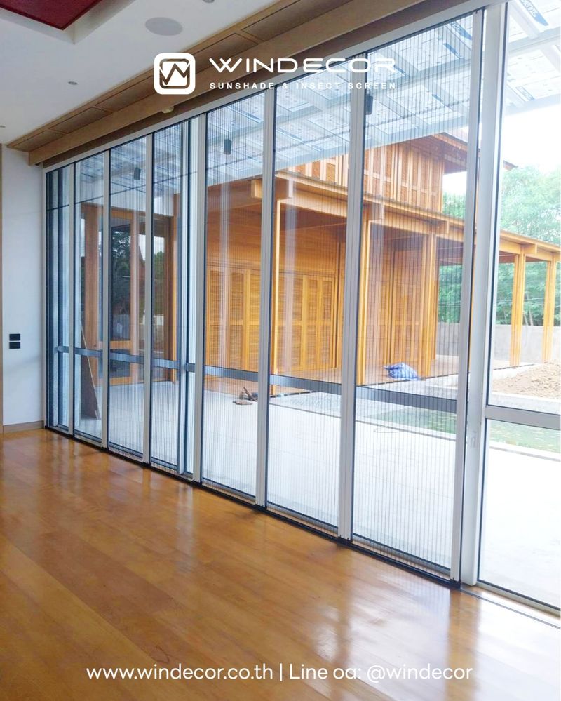 [Sale-Nok Windecor นกไม่ใช่วาฬ ม่าน มุ้ง กันสาด] ประตูบานกว้าง ไม่สามารถติดตั้งมุ้งกันยุงได้ ...