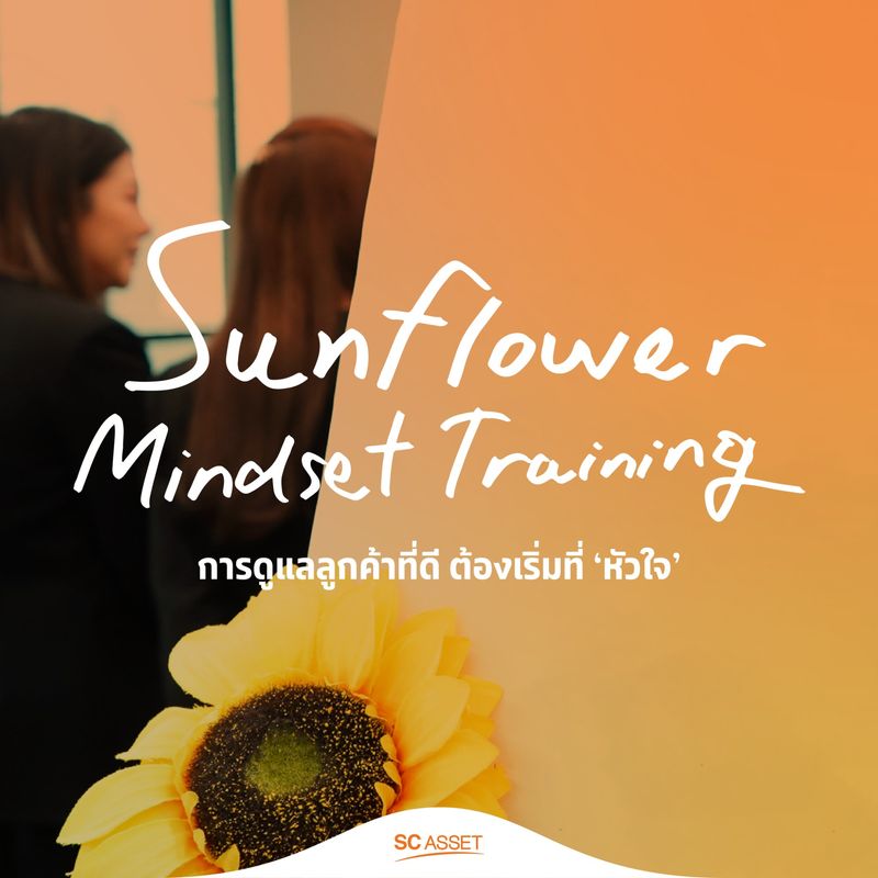 [SC Asset] Sunflower Mindset Training การดูแลลูกค้าที่ดี ต้องเริ่มที่ 'หัวใจ' “ลูกค้าเปรียบ ...