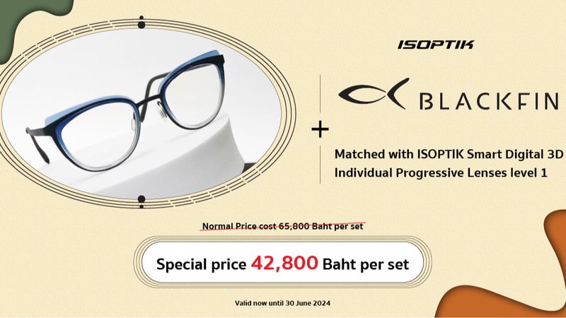 [ISOPTIK] An investment with a high quality of lens is for your better life. 🕶️💕 BLACKFIN ...