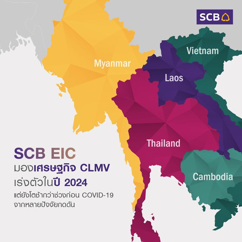 [SCB Thailand] SCB EIC มองเศรษฐกิจ CLMV เร่งตัวในปี 2024 แต่ยังโตช้ากว่าช่วงก่อน COVID-19 จาก ...