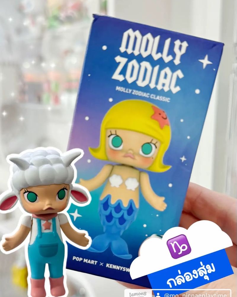 [EattimeEatdiary ] กล่องสุ่ม Molly Zodiac Classic : Capricorn POPMART ...
