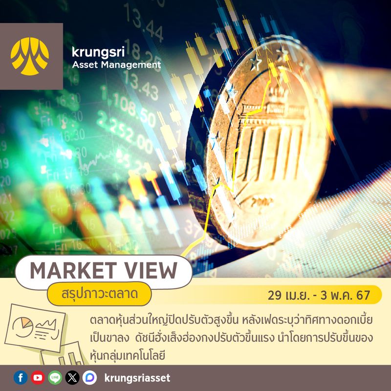 [Krungsri Asset Management] สรุปภาวะตลาดสัปดาห์ที่ 29 เม.ย. - 3 พ.ค. 2567 🌐 ตลาดหุ้นส่วนใหญ่ปิด ...