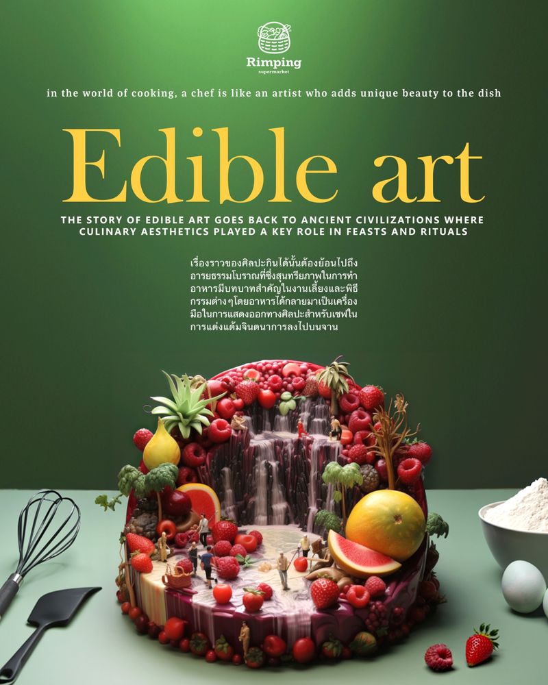 [Rimping Supermarket] Edible art ศิลปะกินได้ที่หลอมรวมอาหารและความคิด ...