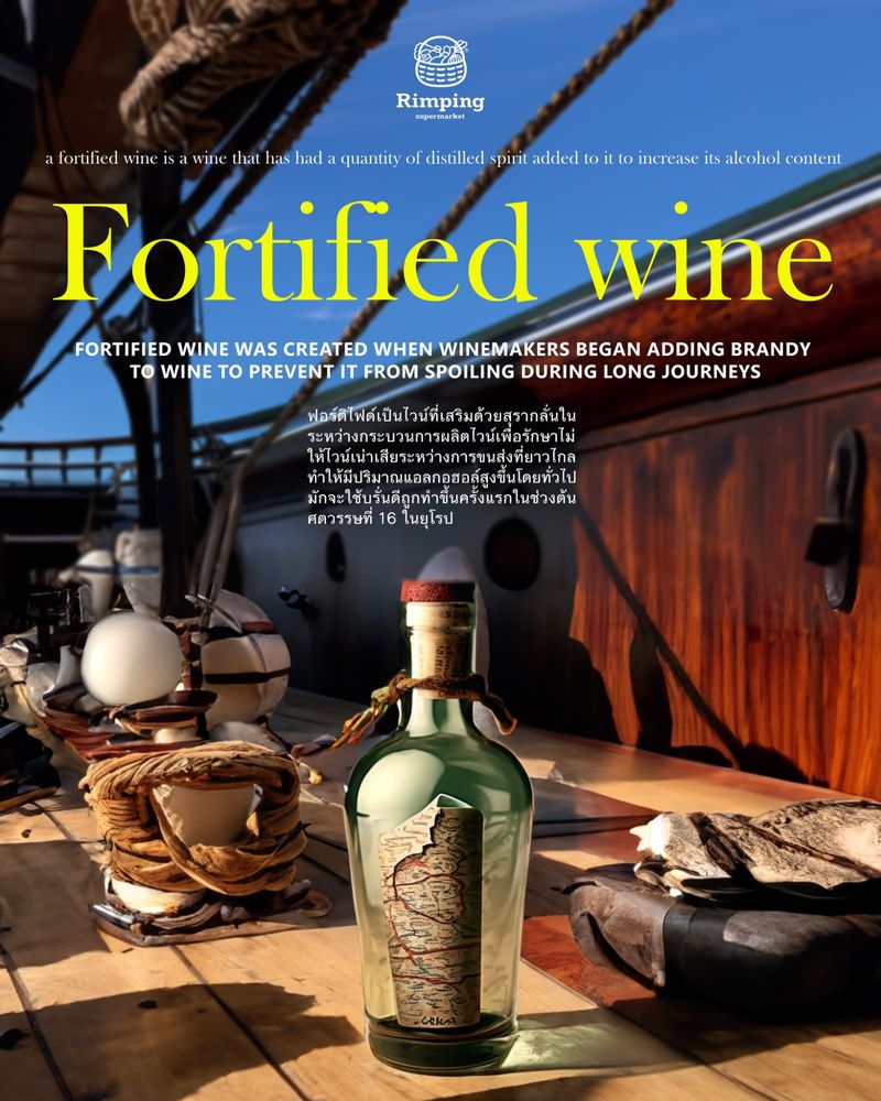 [Rimping Supermarket] ทำความรู้จัก “𝐅𝐨𝐫𝐭𝐢𝐟𝐢𝐞𝐝 𝐰𝐢𝐧𝐞" ไวน์เสริมแอลกอฮอล์ ...