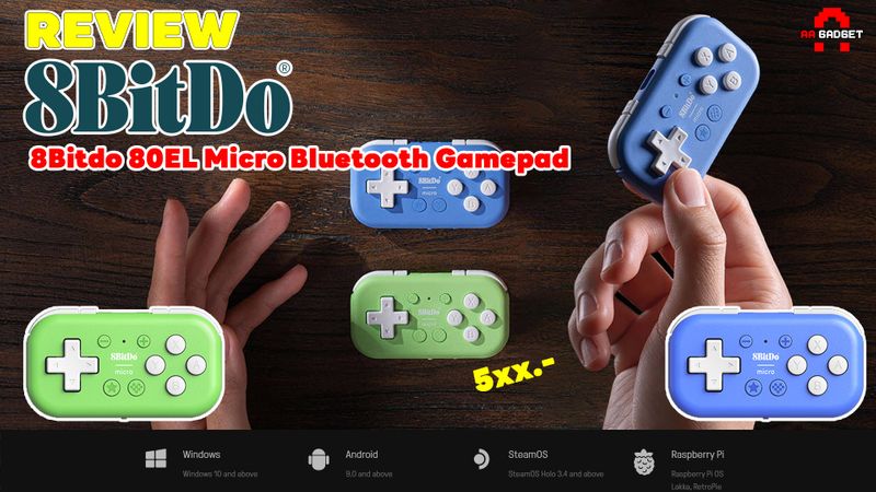 [AA GADGET] รีวิว 8Bitdo 80EL Micro Bluetooth Gamepad | จอยจิ๋วที่ไม่ธรรมดา ราคาหลักร้อย ...