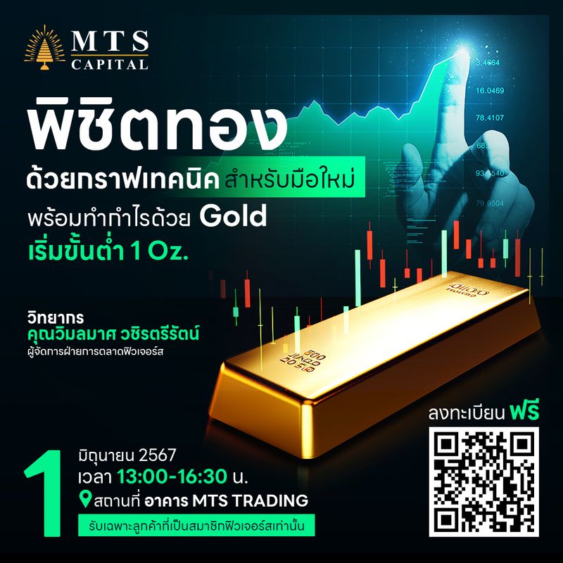 [MTS GOLD GROUP] สัมมนา "พิชิต ทอง ด้วยกราฟเทคนิค สำหรับมือใหม่ (พร้อมทำกำไรด้วย Gold เริ่มขั้น ...