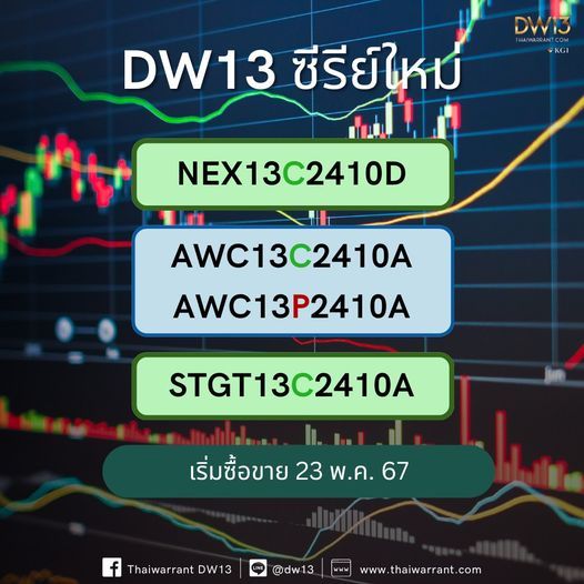 [@Newss] 🆕DW13 ซีรีย์ใหม่ล่าสุด! 💚NEX13C2410D 💚AWC13C2410A ️AWC13P2410A 💚STGT13C2410A เริ่มซื้อ ...