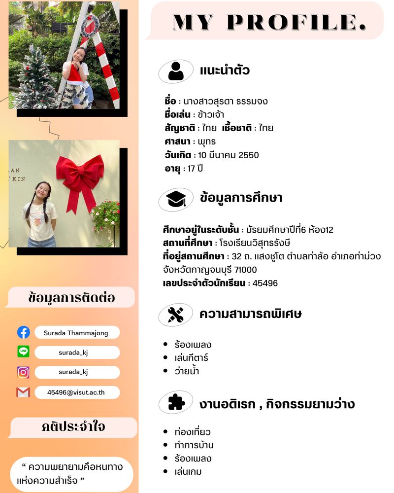 [surada] ประวัติส่วนตัว