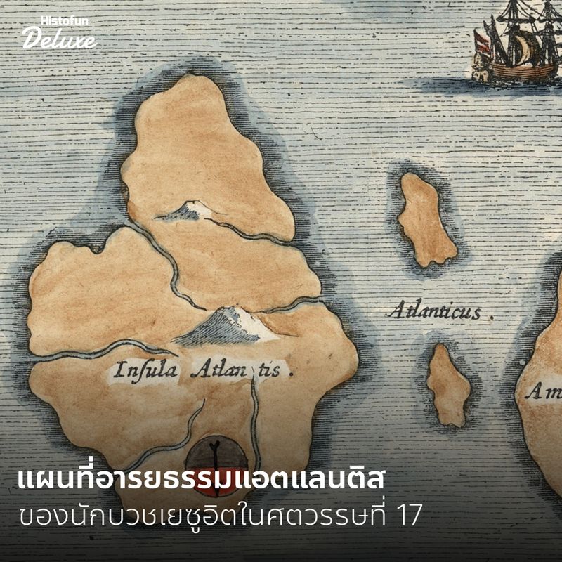 [Histofun Deluxe] • แผนที่อารยธรรมแอตแลนติสของนักบวชเยซูฮิตในศตวรรษที่ ...