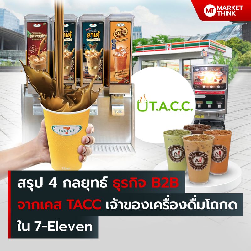 [MarketThink] สรุป 4 กลยุทธ์ สำหรับธุรกิจ B2B จากเคส TACC เจ้าของเครื่องดื่มโถกด ใน 7-Eleven ...