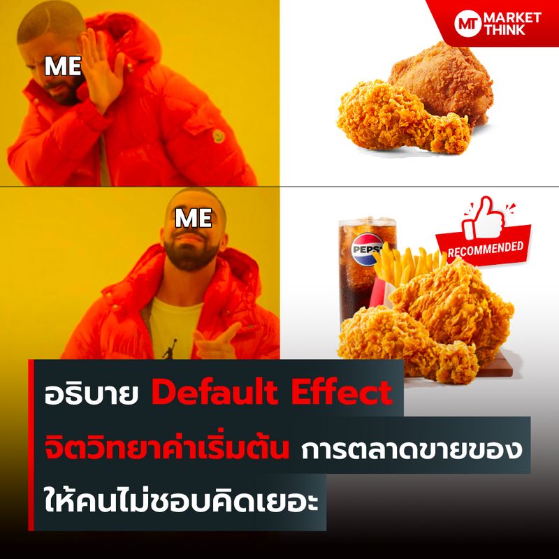 [MarketThink] อธิบาย Default Effect จิตวิทยาค่าเริ่มต้น การตลาดขายของ ...