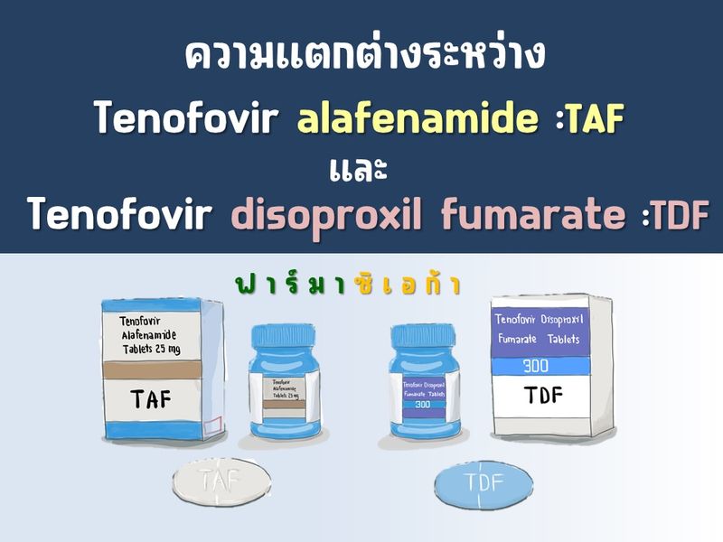 [Pharmaciaga] 🎄🎅🏻 Tenofovir alafenamide (TAF) และ Tenofovir disoproxil ...