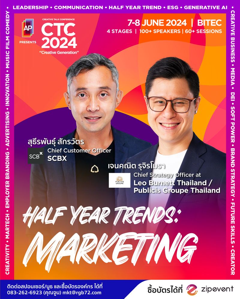 [CREATIVE TALK] Session: Half Year Trends: Marketing โดยคุณสุธีรพันธุ์ สักรวัตร Chief Customer ...
