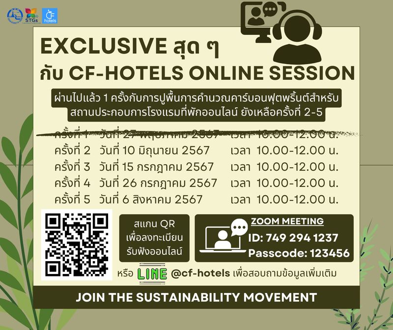 [AmazingThailand] Exclusive สุดๆ สำหรับใครที่พลาดการเข้าร่วม CF-Hotels Online Session เมื่อวัน ...