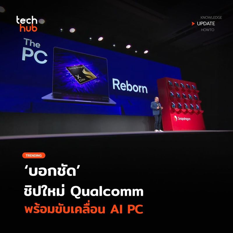 [Techhub] New Laptop ช่วงนี้หลายคนคงได้ยินคำว่า 'AI PC' อยู่บ่อยครั้ง ความหมายก็ตรงตัวเลยคือ ...