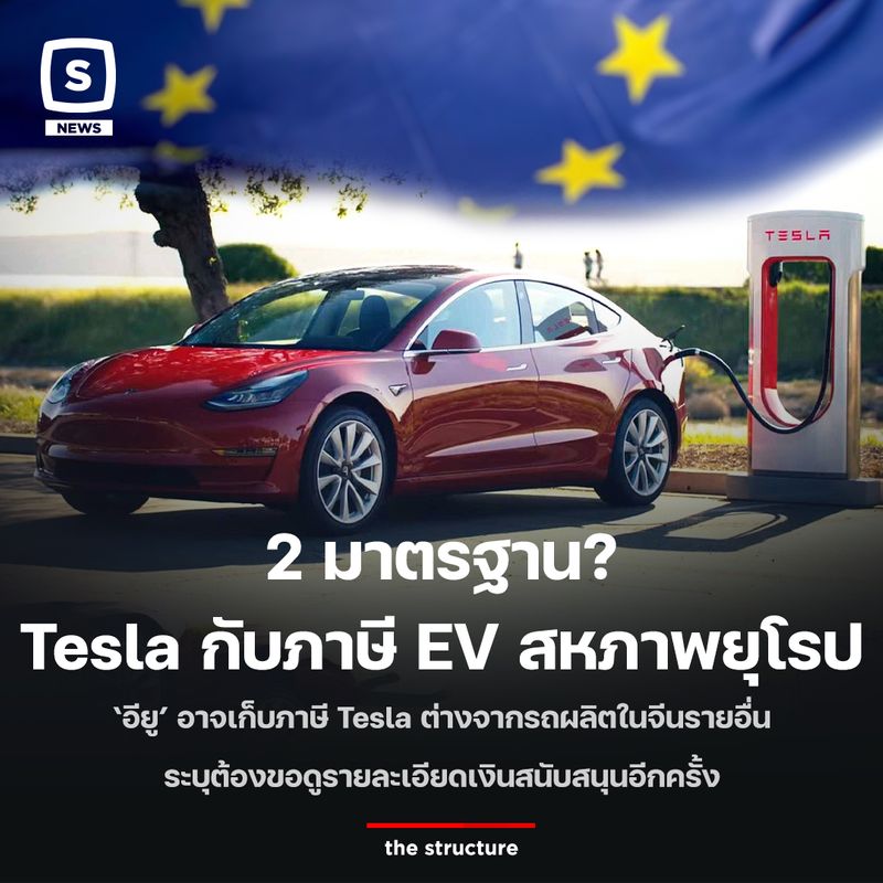 [The Structure] 2 มาตรฐาน? Tesla กับภาษี EV สหภาพยุโรป ‘อียู’ อาจเก็บ ...