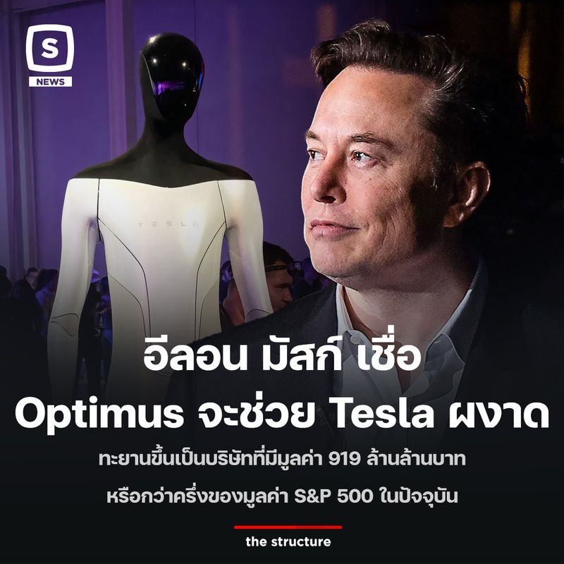 [The Structure] อีลอน มัสก์ เชื่อ หุ่น Optimus จะช่วย Tesla ผงาด ทะยาน ...