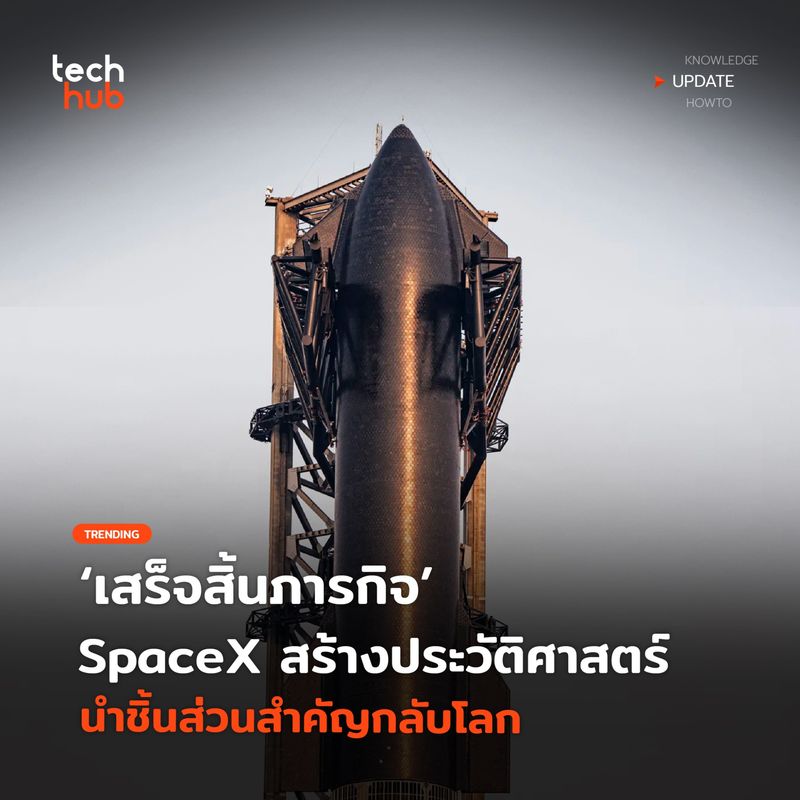 [Techhub] ต้นทุนในอนาคตน่าจะถูกลง SpaceX ยืนยันความสำเร็จอีกครั้ง เพราะสามารถนำชิ้นส่วนจรวดกลับ ...