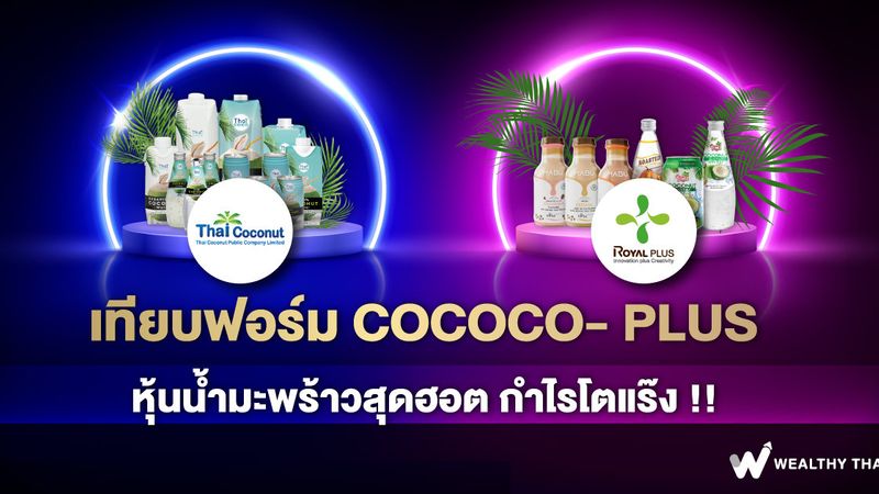 [Wealthy Thai] เทียบฟอร์ม COCOCO - PLUS หุ้นน้ำมะพร้าวสุดฮอต กำไรโตแร๊ง !! แม้หุ้นขนาดใหญ่จะโดน ...