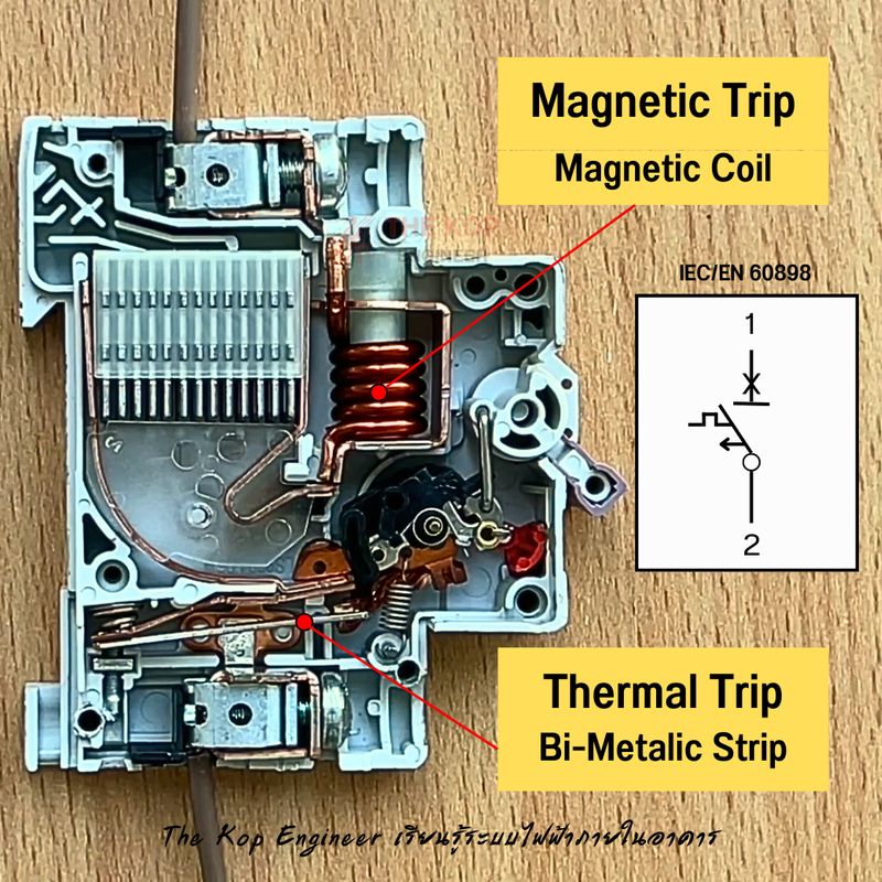 [เรียนรู้ระบบไฟฟ้า] Miniature Circuit Breaker (MCB) เซอร์กิตเบรกเกอร์ ...