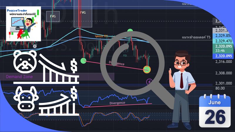 [PassiveTrader พนักงานประจำก็เทรดได้] ทองคำ เกิด Bullish Divergence แล้วจะรออะไร !!! ในที่สุด ...