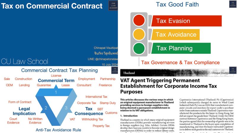 [ONE Law Academy] *Tax on Commercial Contract* See You: WED 10 JUL 2024 ...