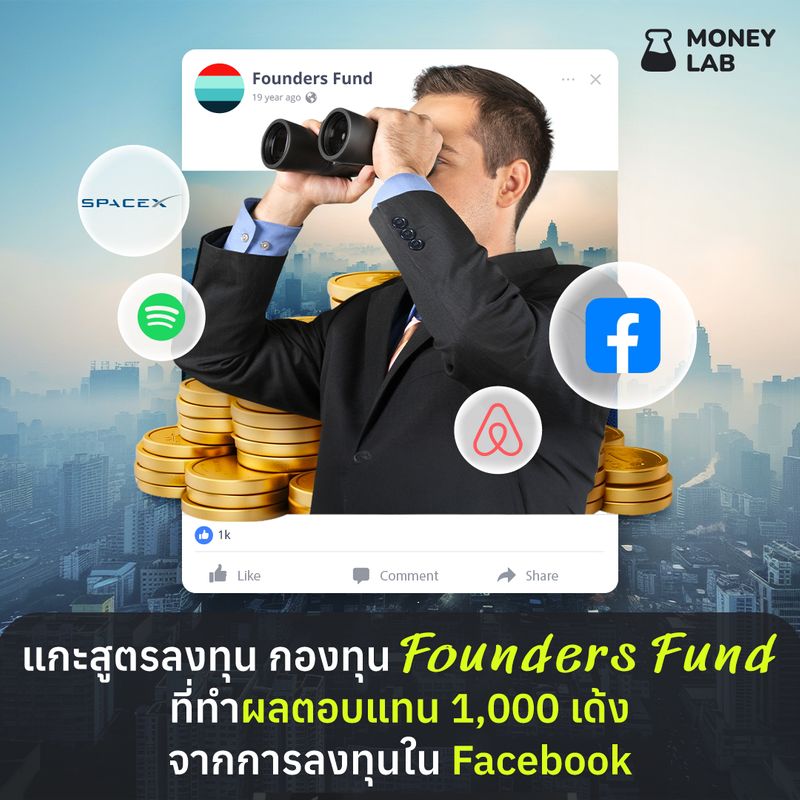 [MONEY LAB] แกะสูตรลงทุน กองทุน Founders Fund ที่ทำผลตอบแทน 1,000 เด้ง จากการลงทุนใน Facebook ปี ...