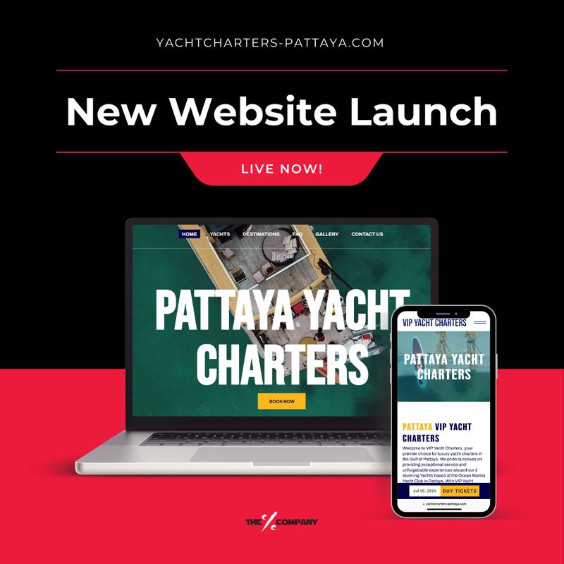 [The Percentage Company] VIP Yacht Charters Pattaya website is now LIVE ...