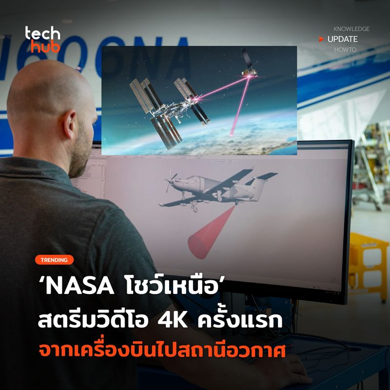[Techhub] ทีมวิจัย Glenn Research Center ของ NASA โชว์เหนือ สตรีมวิดีโอ 4K จากเครื่องบินไปยัง ...