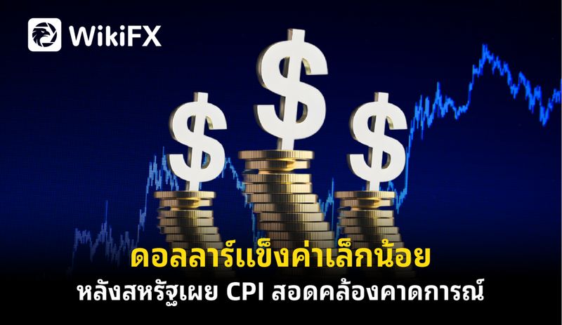 [WikiFX.TH] ดอลลาร์แข็งค่าเล็กน้อย หลังสหรัฐเผย CPI สอดคล้องคาดการณ์ https://www.wikifx.com/th ...