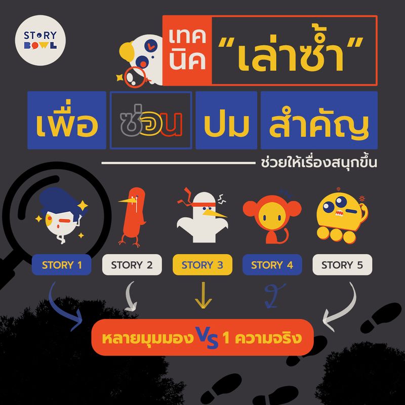 [Story BOWL] มาเล่าเรื่องของคุณให้สนุกขึ้นด้วยการ “เล่าซ้ำ” เพื่อซ่อนปม ...
