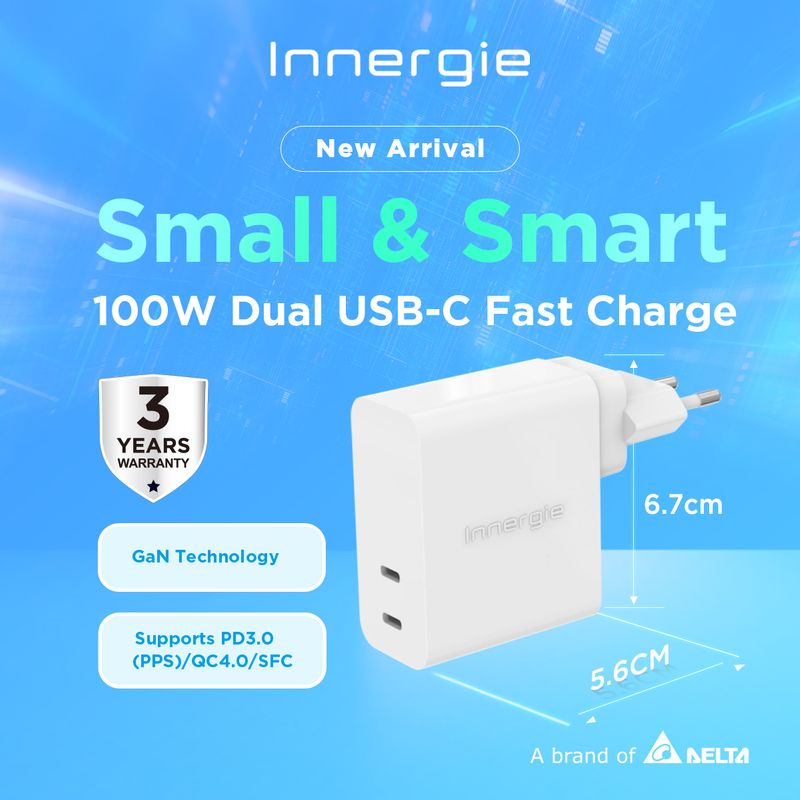 [Innergie] 🚀【สินค้าใหม่】𝗜𝗻𝗻𝗲𝗿𝗴𝗶𝗲 𝗖𝟭𝟬 𝗗𝘂𝗼 🚀 Innergie แบรนด์จาก Delta ...
