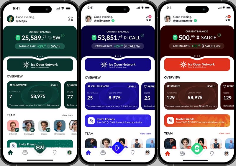 [อู๊ดคับ - OudKub] SW, CALL, SAUCE, 3โครงการสกุลเงินดิจิทัลขุดฟรีด้วยมือถือ ระบบนิเวศน์ ICE Ice ...