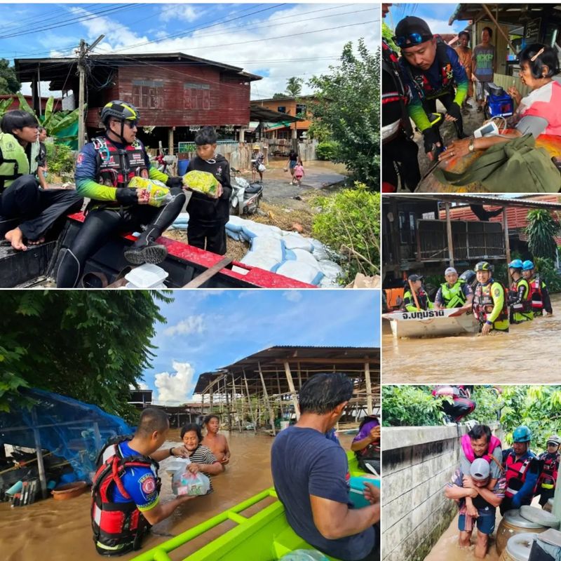 [CHANHEintomagazing] มูลนิธิป่อเต็กตึ๊ง โดยแผนกอาสาสมัครฯ จัดทีมอาสมัครฯช่วยเหลือประชาชน กระจาย ...