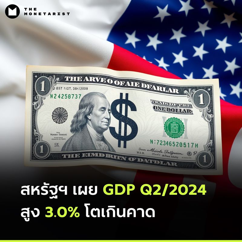 [The Monetarist] UPDATE: สหรัฐฯ ประกาศ GDP Q2/2024 โต 3.0% สูงกว่าคาดการณ์ The Monetarist – 30 ...