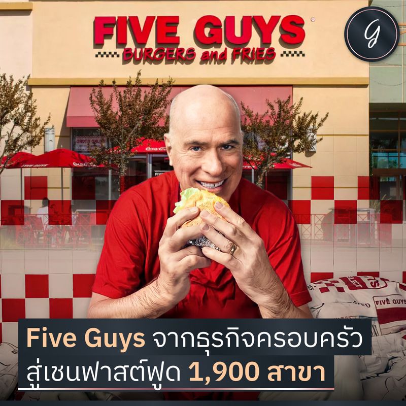 [ลงทุนเกิร์ล] Five Guys จากธุรกิจครอบครัว สู่เชนฟาสต์ฟูด 1,900 สาขา ถ้า ...