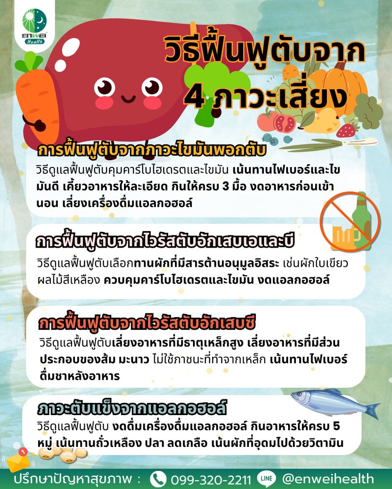 [ENWEI HEALTH] วิธีฟื้นฟูตับจาก 4 ภาวะเสี่ยง มาดูวิธีฟื้นฟูตับจาก 4 ...