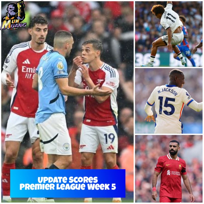 [MunMuang Channel] อัปเดตผลการแข่งขัน พรีเมียร์ลีก Week 5 1.นึกว่าดร็อกบามาเอง!