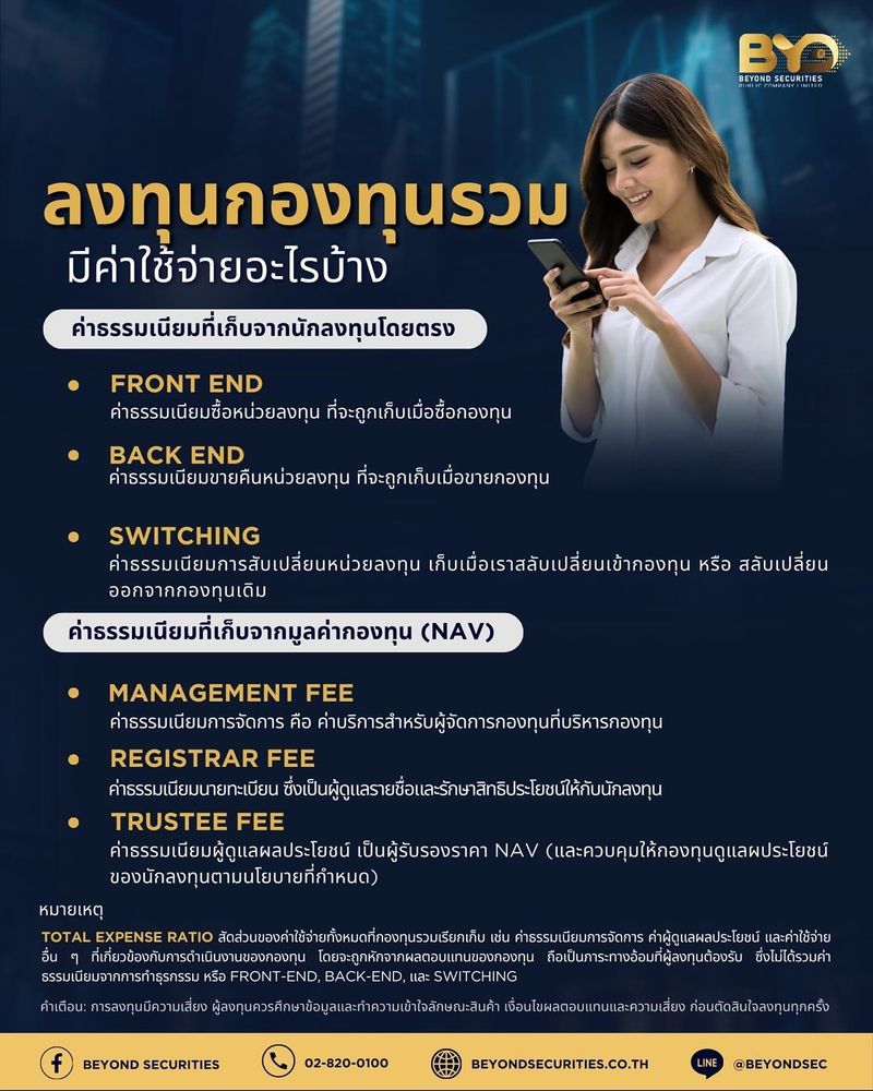 [Beyond Securities] เข้าใจก่อนลงทุน! 📊กองทุนรวมมีค่าใช้จ่ายอะไรบ้าง?