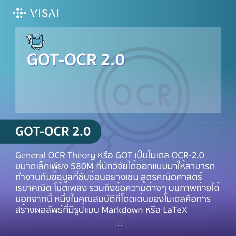 [VISAI] News of the Week: โมเดลขนาดเล็ก LLaMA-Omni, GOT-OCR ฯลฯ อัพเดต LLM ใหม่ ที่นักวิจัยและ ...