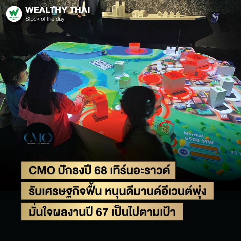 [Wealthy Thai] CMO ปักธงปี 68 เทิร์นอะราวด์ รับเศรษฐกิจฟื้น หนุนดีมานด์อีเวนต์พุ่ง มั่นใจผลงานปี ...
